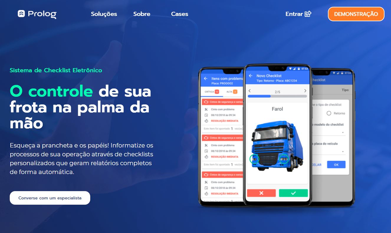 Sistema de Checklist Eletrônico | Prolog App